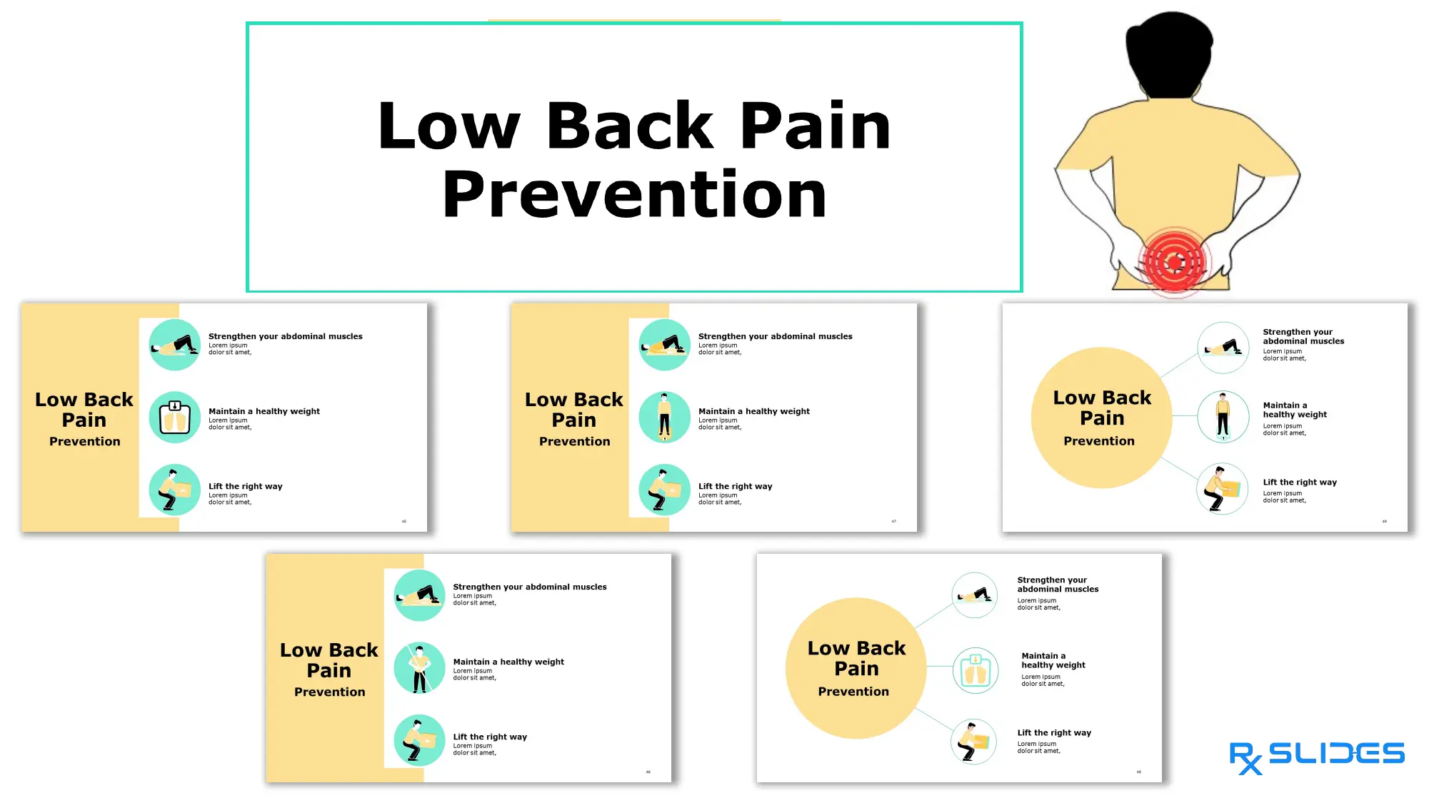 Download Low Back Pain PowerPoint Template|RxSlides